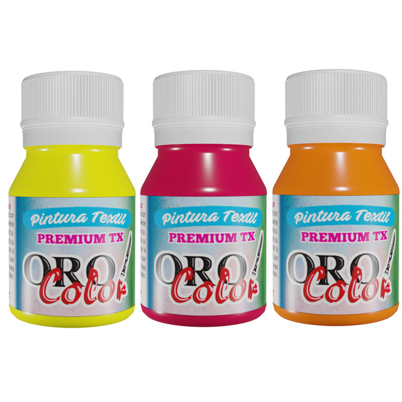 Pintura Textil Premium Fluorescente TX Orocolor 60ml – Solo Graffic